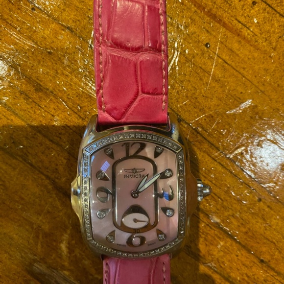Invicta | Other | Pink Invicta Ladies Diamond Watch | Poshmark